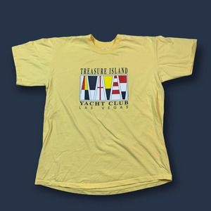 Treasure Island | Shirts | Vintage 8s Treasure Island Yacht Club Las ...